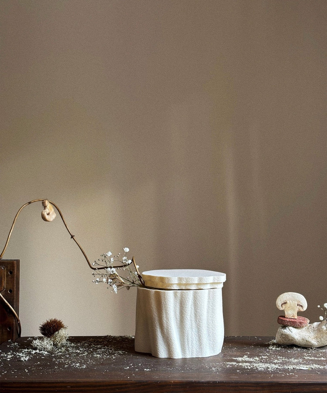 Ruut | Storage Pot 01 | Sandstone – Amanita Labs